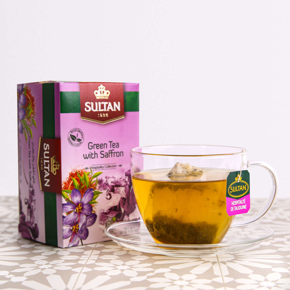 Green Tea with Saffron - 20 Tea Bags – Sultan Tea