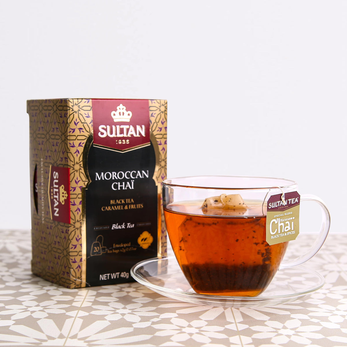 Moroccan Chai Caramel and Fruits Tea - 20 Tea Bags – Sultan Tea